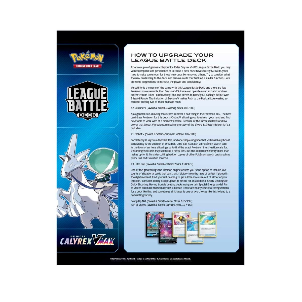 Pokemon TCG: Ice Rider Calyrex VMAX League Battle Deck - boardgm.com
